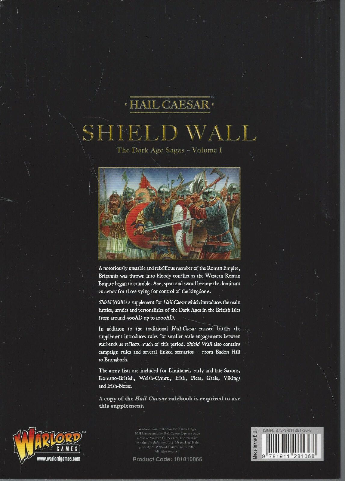 Warlord Games Hail Caesar Shield Wall The Dark Age Sagas Volume 1 ...