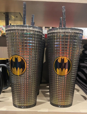Warner Bros Studio Tour Hollywood Batman Travel Tumbler & Straw New | eBay