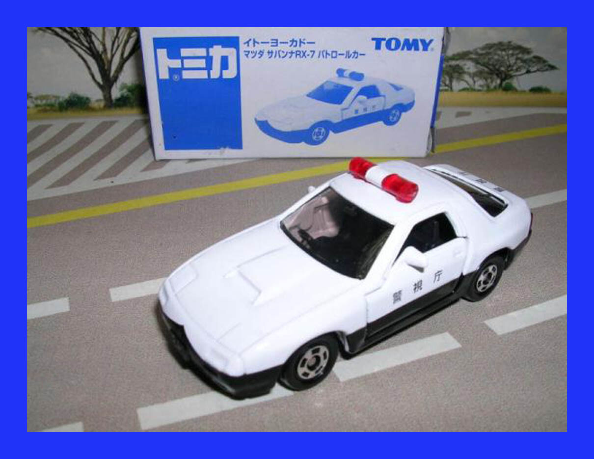 rare MAZDA RX-7 JAPAN PATROL POLICE CAR TOMICA TOMY TAKARA | eBay