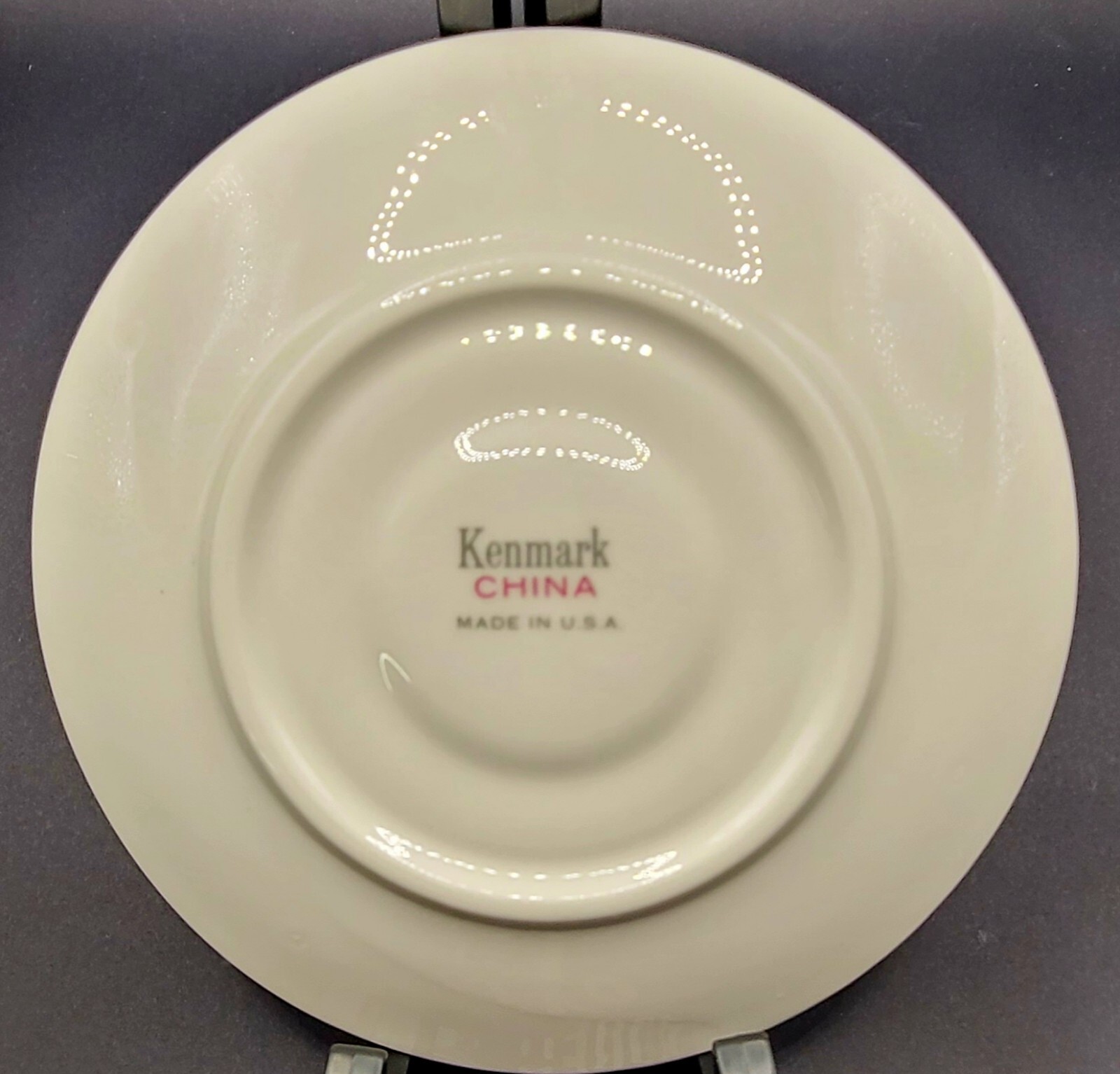 Vintage China Saucer Tea Plate Kenmark Stemmed Rose Pattern Made In USA ...