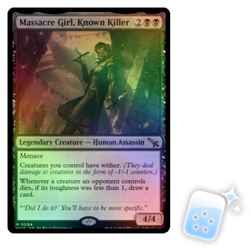 FOIL MASSACRE GIRL, KNOWN KILLER Murders At Karlov Manor MKM Magic MTG ...