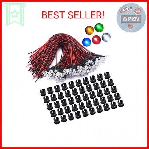 12 Volt 5Mm Pre Wired Led Light Emitting Diodes,Micro Led Lights Diodes ...
