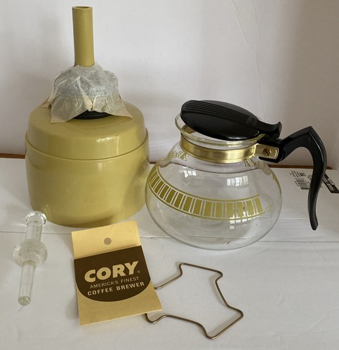 NEW! MCM. Cory Coffee Brewer Pot 4-8 Cup Glass Vacuum Original Box ...