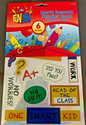BRAND NEW Merit Reward Stickers Teacher Encouraging Student School Fun ...