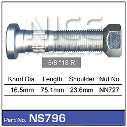 NICE PRODUCTS Stud & Nut NS796 NS796 | eBay Australia