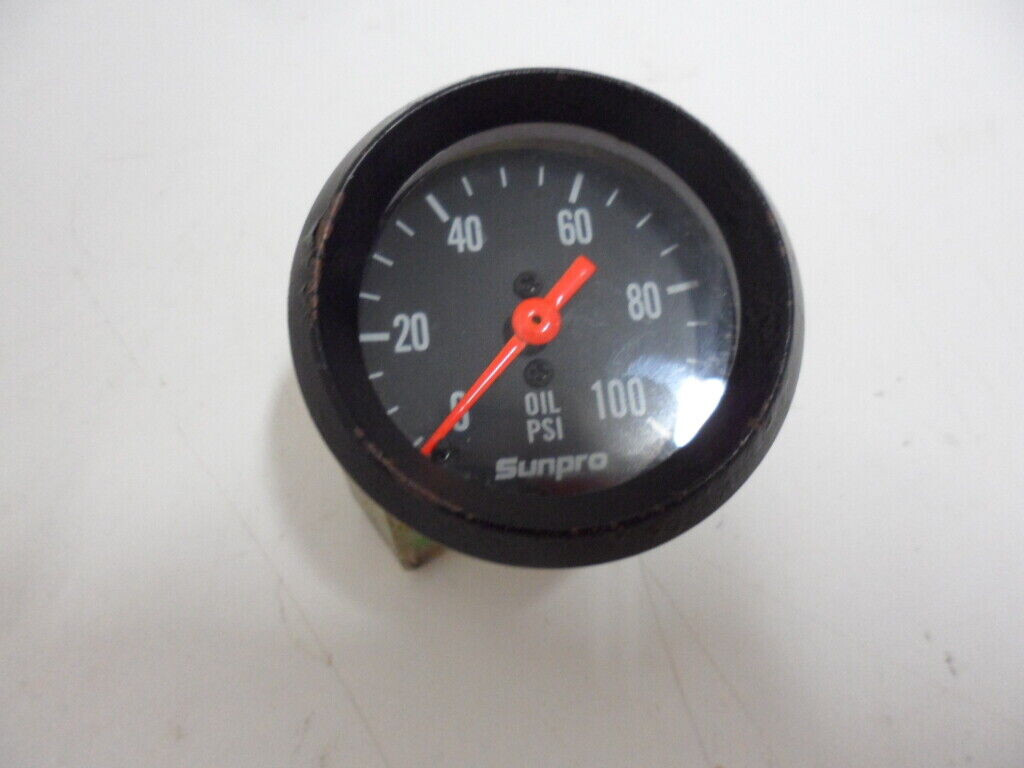 SUNPRO CP8216 Styleline Gauge Oil Pressure 2 Inch Black Face for sale ...