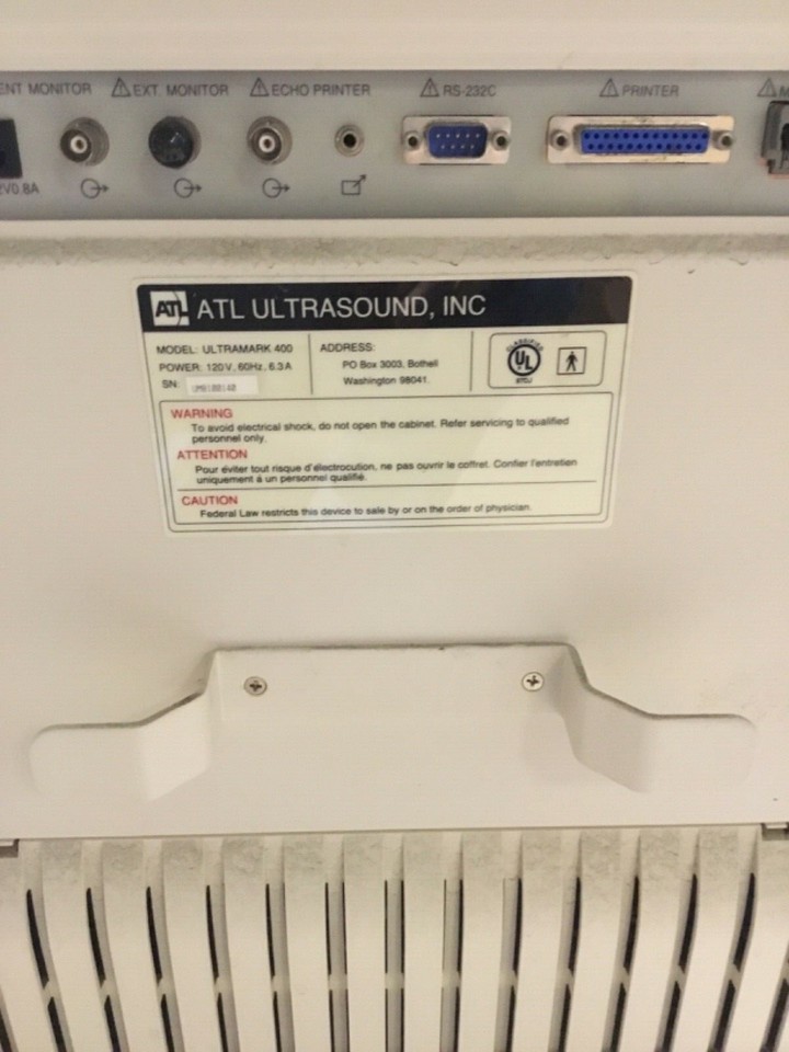FOR PARTS - ATL ULTRAMARK 400 ULTRASOUND SYSTEM NO Monitor | eBay