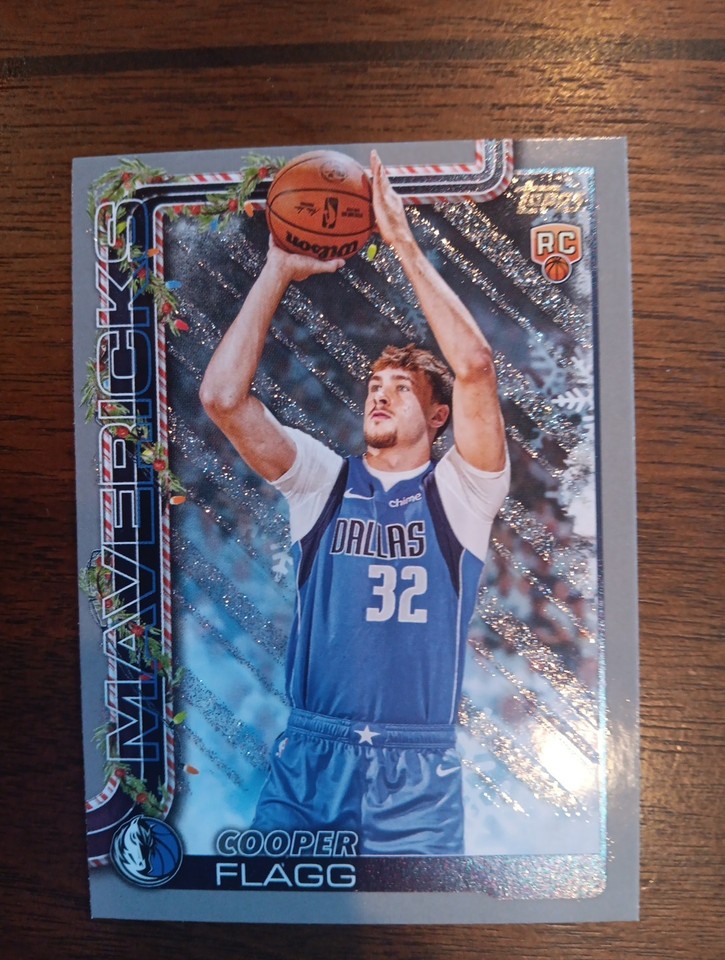2025-2026 Topps Cooper Flagg Holiday base, gray, blue lot(3) SEE PICS ...