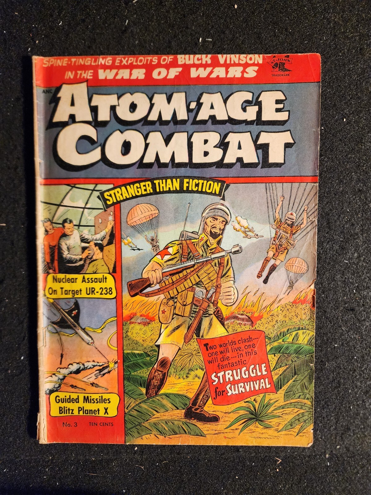 Atom Age Combat #3 (St. John 1952) G/VG Buck Vinson | eBay