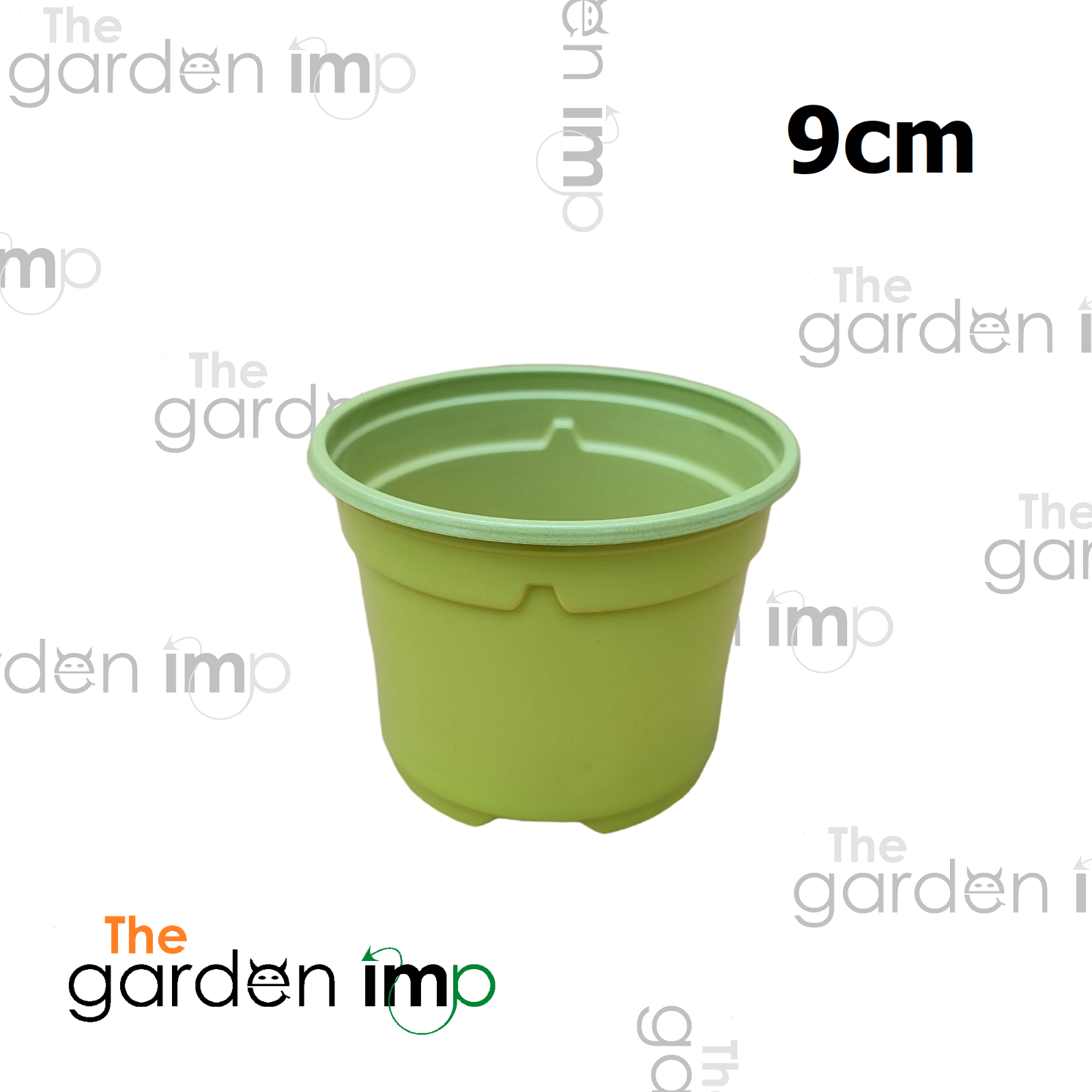 9cm Plastic Plant Pots Bright Coloured Round Shiny Low Professional ...
