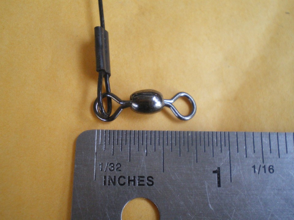 15 PCS. STAINLESS S. WIRE SPINNER LEADER 6" 100 LBS TEST W/COASTLOCK ...