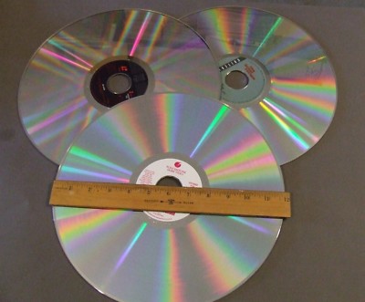 LOT 3 LASERDISC 12 " LIKE RECORD LP REPURPOSING PARTY DECORATION CRAFT ...