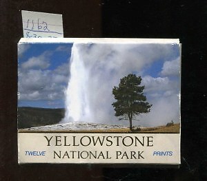 YELLOWSTONE NATIONAL PARK 12 COLOR PRINT CARDS, 1986, IN CASE, V/GOOD ...