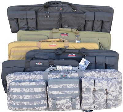 Explorer Large 3 Rifles Soft Carry Case with Shooting Mat YKK Backpack ...