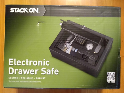 Stack-On PDS-1500 Electronic Lock Drawer Safe Security w/backup key New ...
