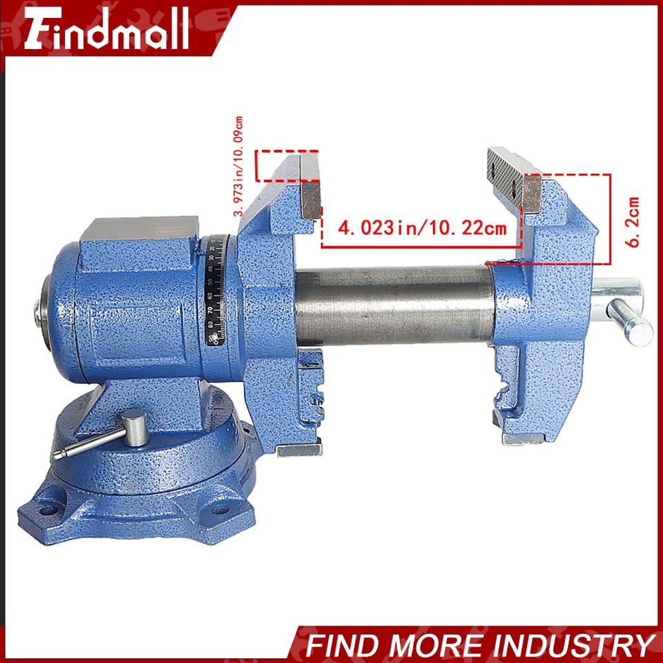 Findmall 4" Multi-Purpose Heavy Duty Rotation Bench Vise 360-Degree ...