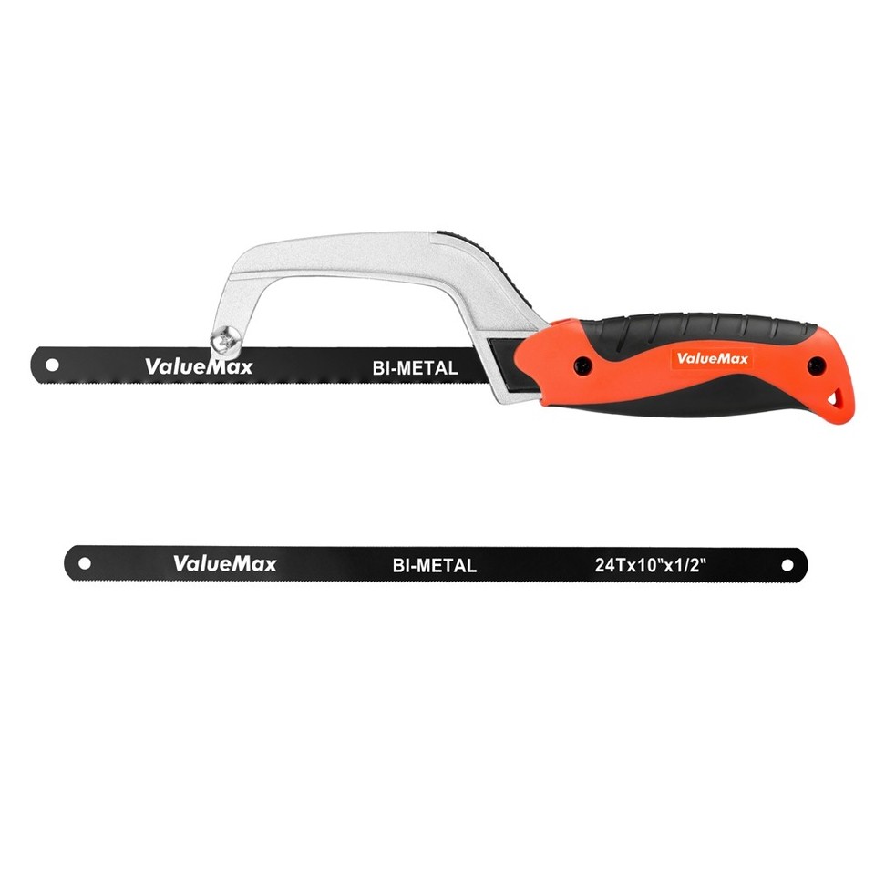 ValueMax 10" Hacksaw Mini Metal Saw Extra 1Piece Blade Aluminum Compact ...