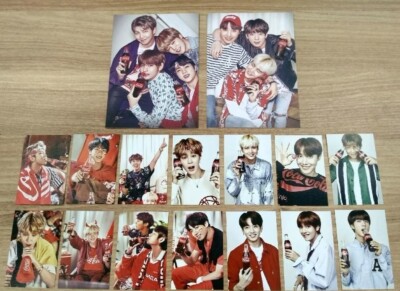 BTS COCA COLA collaboration Limited Trading Photo Post Card PC Full Set ...