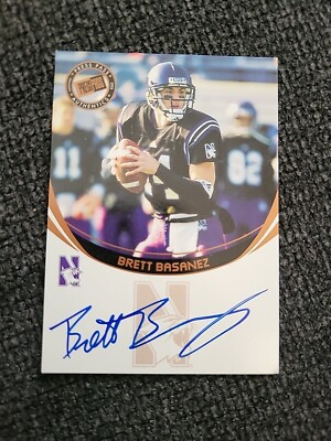 2006 Press Pass Autographs Bronze #4 Brett Basanez Northwestern ...
