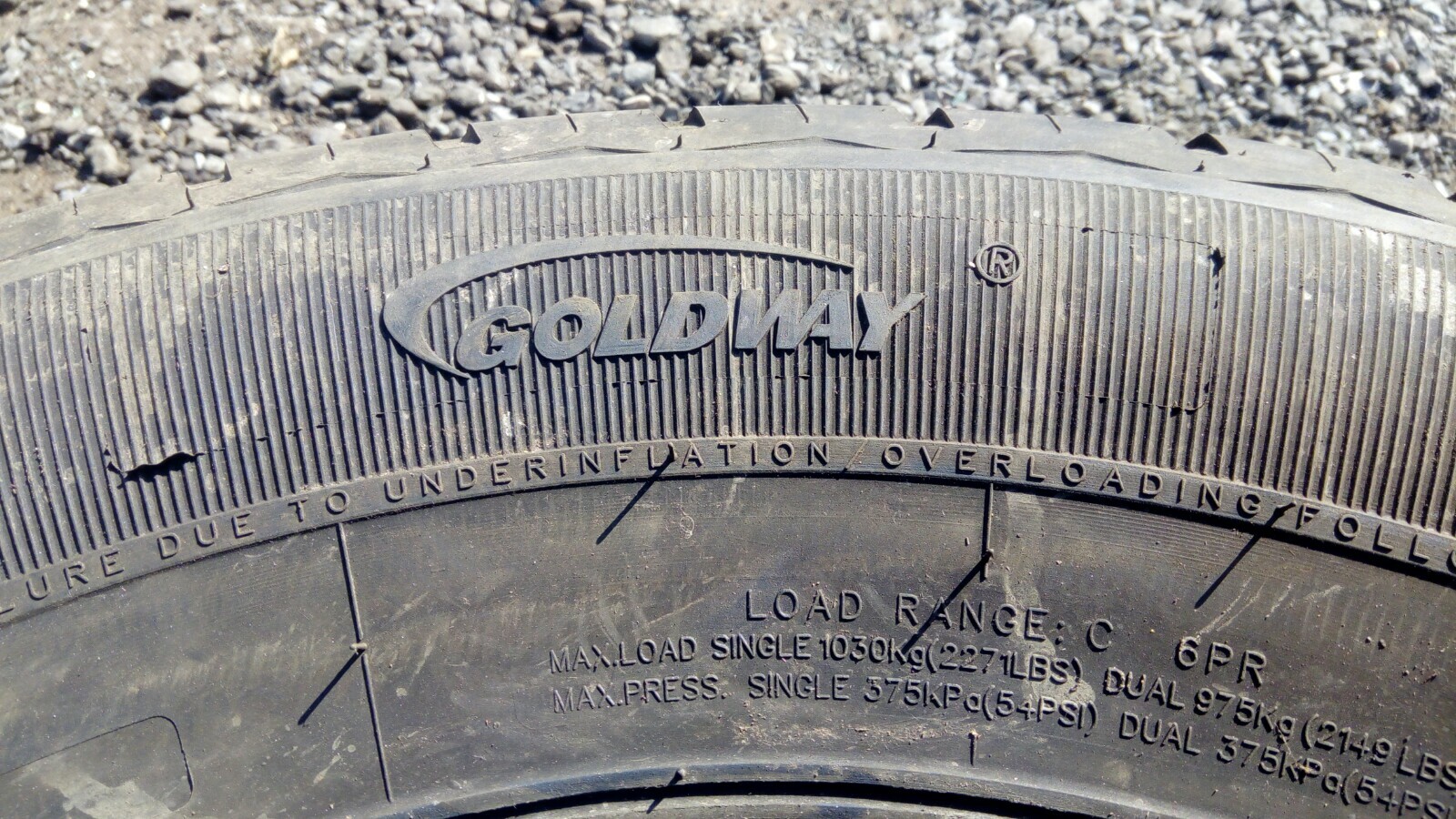 Goldway P212 Genuine Tyre 7.2mm Thred 215R15C 109/107s | eBay UK