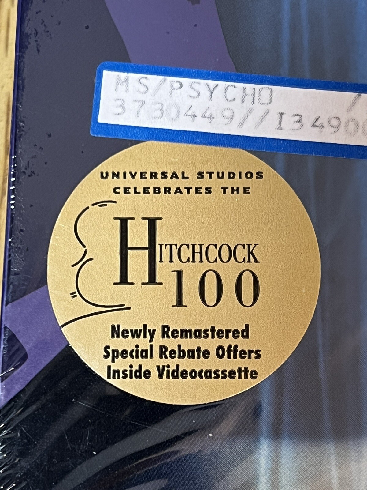 RARE-1999-Blockbuster Price Label-VHS NEW Psycho Alfred Hitchcock ...