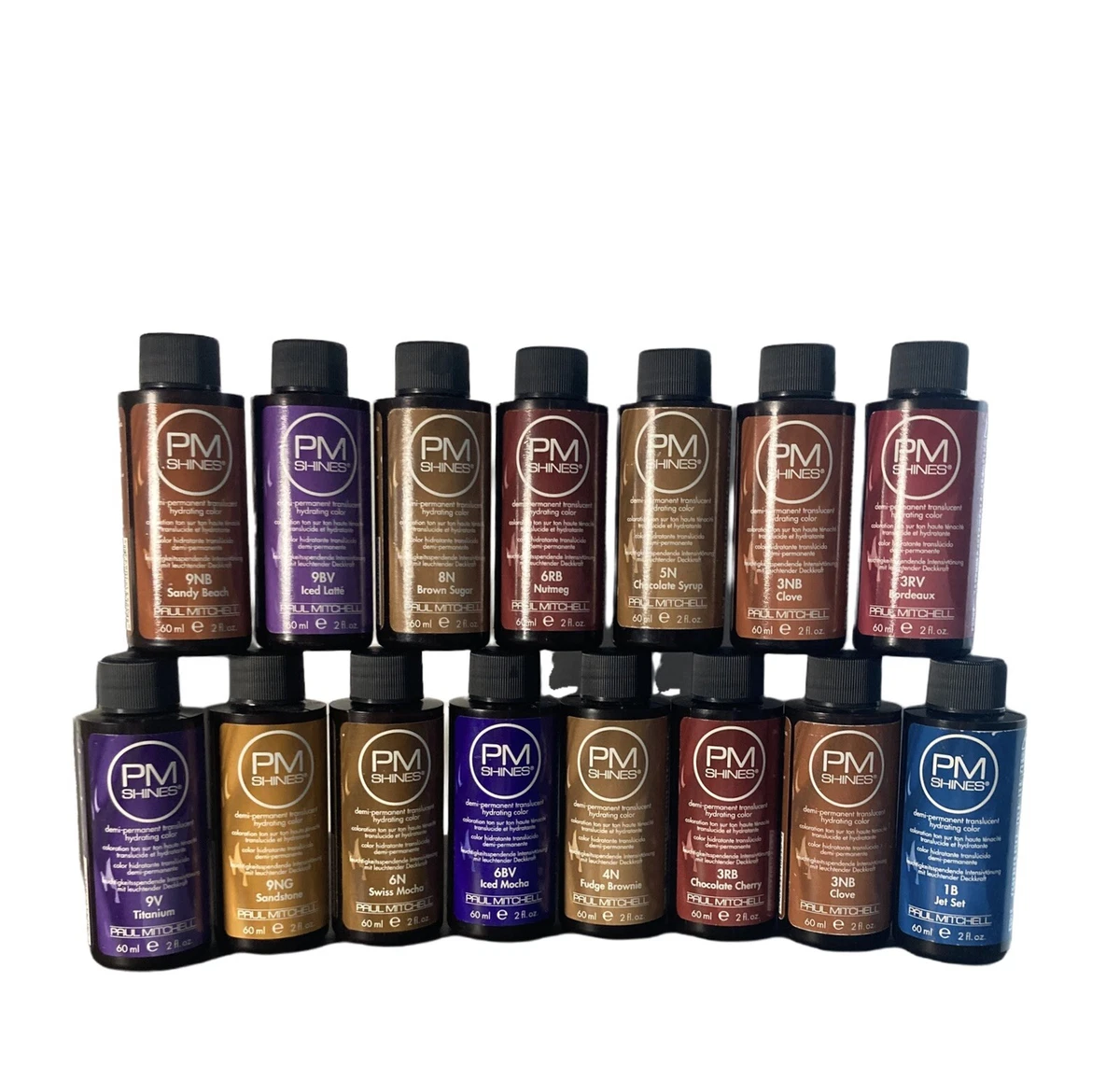 Paul Mitchell Pm Shines Color Chart