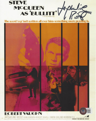 JACQUELINE BISSET SIGNED 'BULLITT' 8x10 POSTER PHOTO 2 ACTRESS BECKETT ...