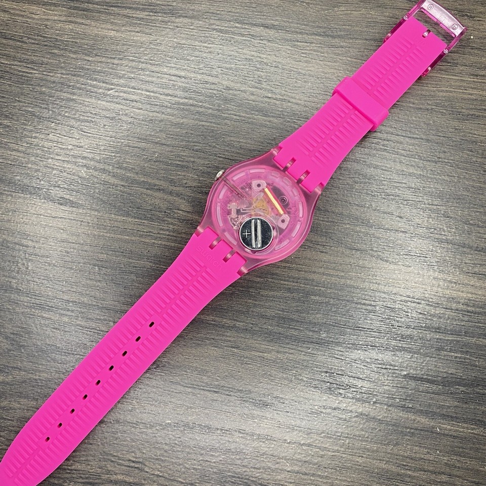 NEW! Limited Edition! Swatch New Gent 41mm PINK LACQUERED Skeleton | eBay