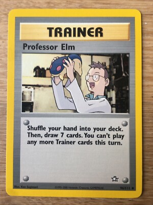 TRAINER PROFESSOR ELM POKEMON CARD BASE COLLECTION ORIGINAL RARE | eBay