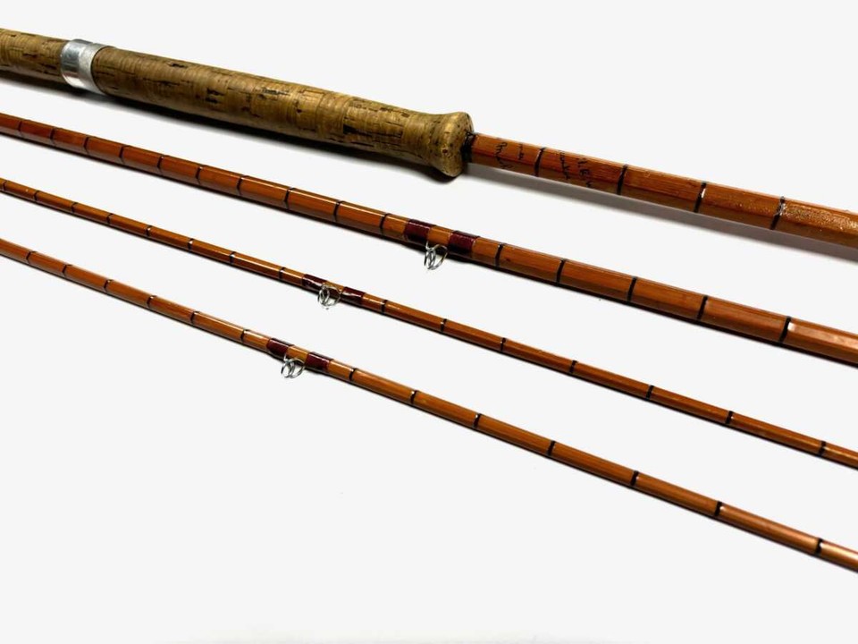 Hardy AEH Wood No 3 cane 11′ 6" 3 Piece Rod With Spare Tip & Bag | eBay