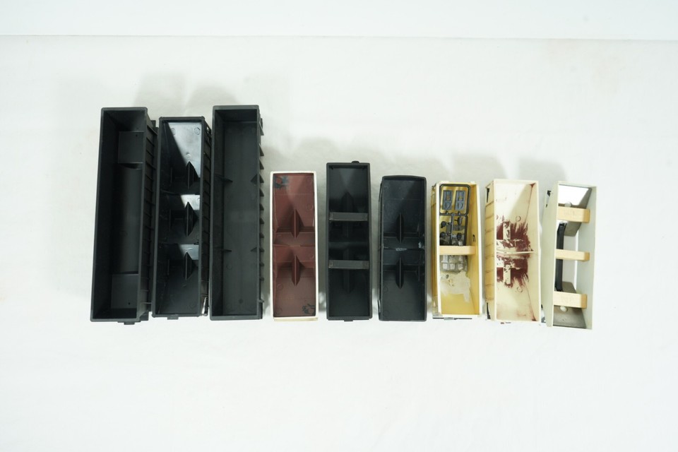 HO Scale Undecorated 2-Bay 3-Bay Hopper Shell Project Lot of 20x Coal ...