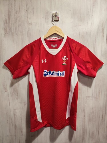 Wales rugby Union WRU home Size S jersey shirt kit tee red Admiral ...