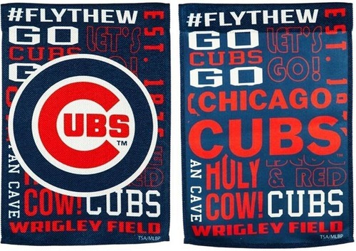 Chicago Cubs Fan Rules Premium 2-Sided 28x44 Banner Outdoor House Flag ...