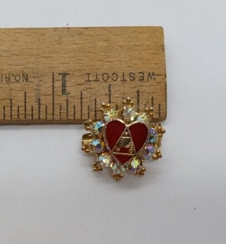 VTG LOYAL ORDER OF THE MOOSE FHC AB RHINESTONE BROOCH PIN FAITH HOPE ...