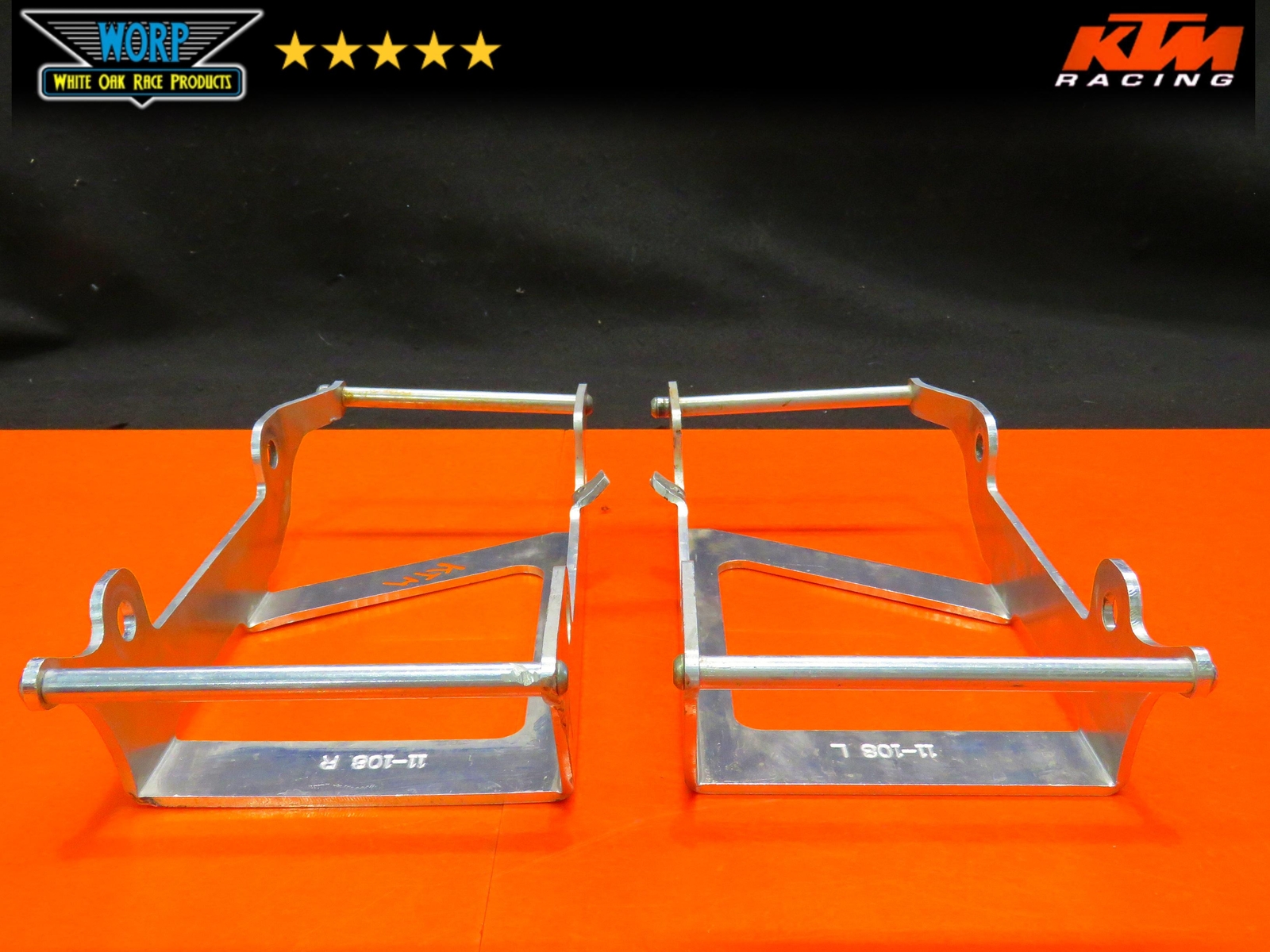 KTM ENDURO ENGINEERING RADIATOR BRACES #11-108 2008-2009 125- 530 XC-W ...