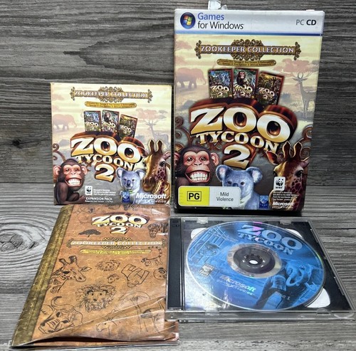 PC Box Game Zoo Tycoon 1 and 2 Zookeeper Collection Bundle Build Your ...