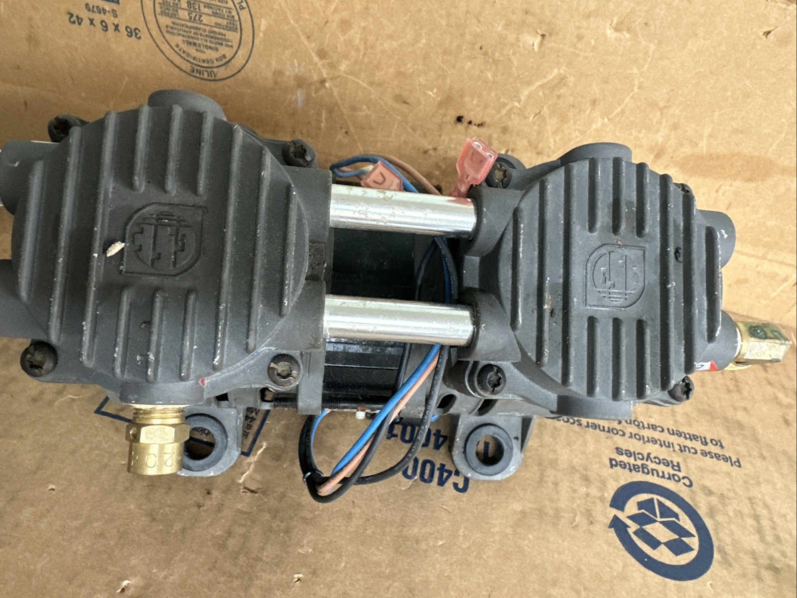 DeVilbiss Zw280d2-75/1.4 Air Vacuum Compressor Pump 13 in HG 30 PSI for ...