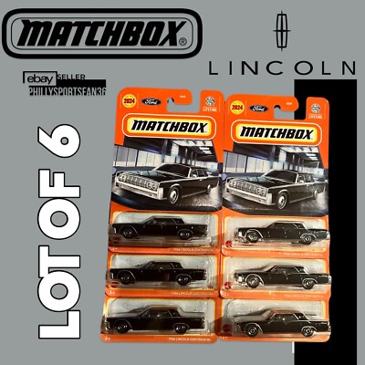 LOT OF 6 1964 LINCOLN CONTINENTAL MATCHBOX DIECAST NEW FOR 2024 ...