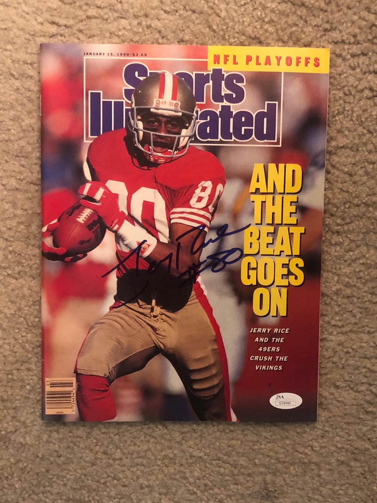Jerry Rice Autographed Memorabilia | Signed Photo, Jersey, Collectibles ...