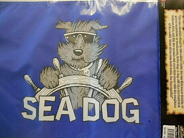 Nautical Pirate SEA DOG 12" x 18" Two Sided Flag Fabric 200 Denier Boat ...