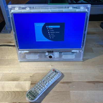 RCA 13" Clear View Prison Jail TV DLTK134R With Remote Y2K Working | eBay