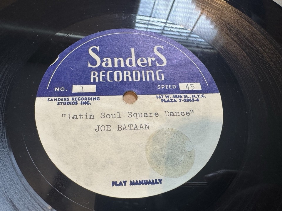 Joe Bataan “Latin Soul Square Dance” 45 Acetate!! Ultra Rare Grail ...