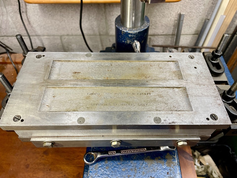 Eclipse M105 10” x 5” Magnetic Chuck. Mill, grinder, shaper, model engineering. | eBay UK