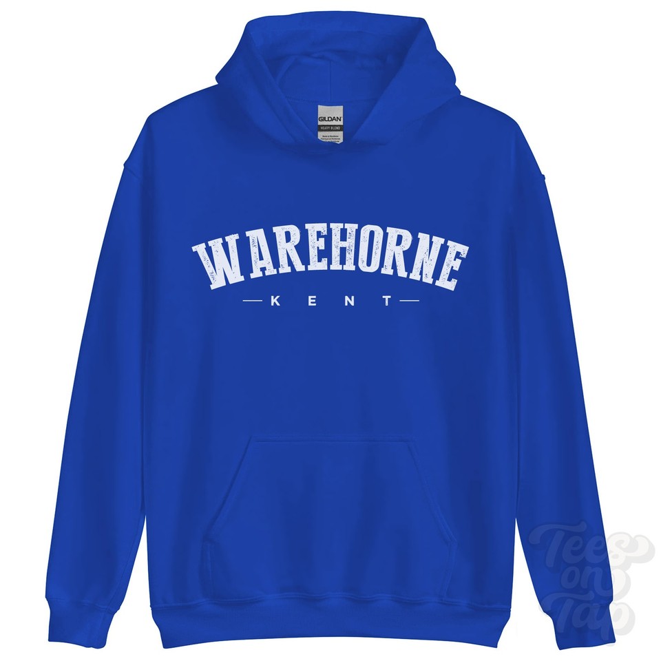 WAREHORNE KENT HOODIE The Leacon Ashford England college varsity style ...