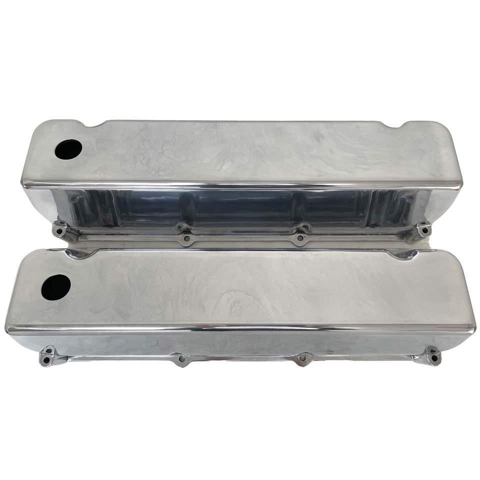 Ford Big Block 429/460 Tall Polished Valve Covers - Die-Cast Aluminum ...