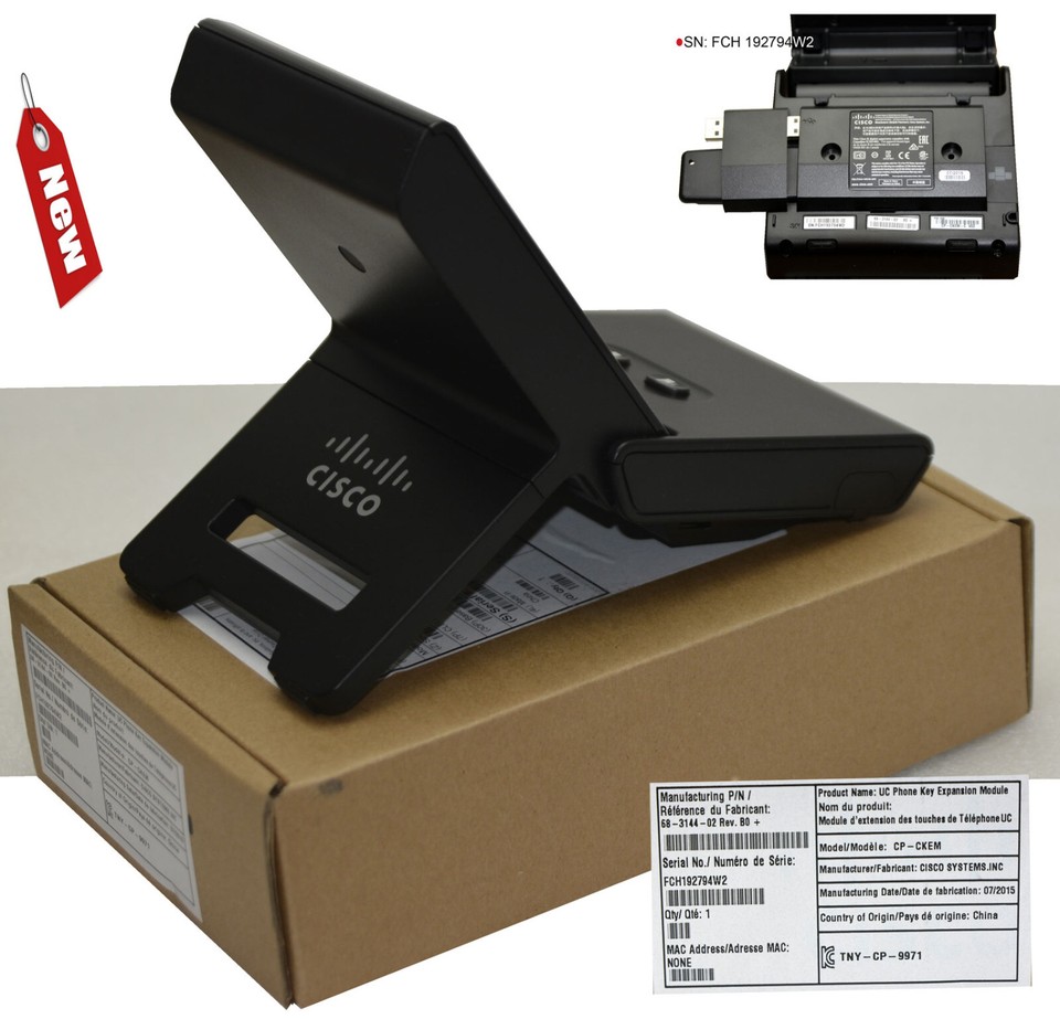 Cisco Unified IP Color Key Module 68-3144-02 Cp-Ckem-C For 8851 8861 ...