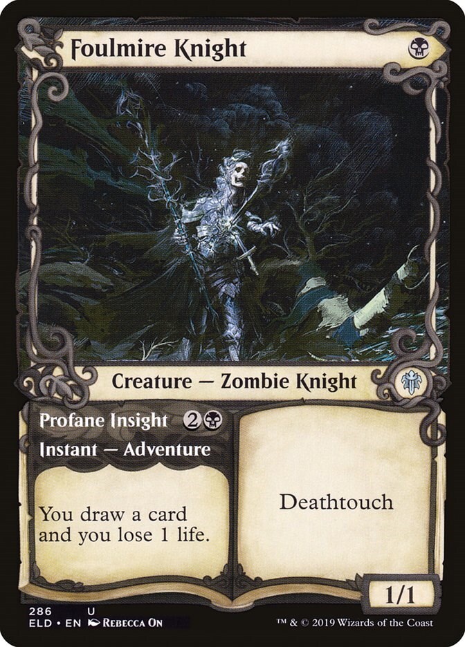 Foulmire Knight (Showcase) Throne of Eldraine Foil for sale online | eBay