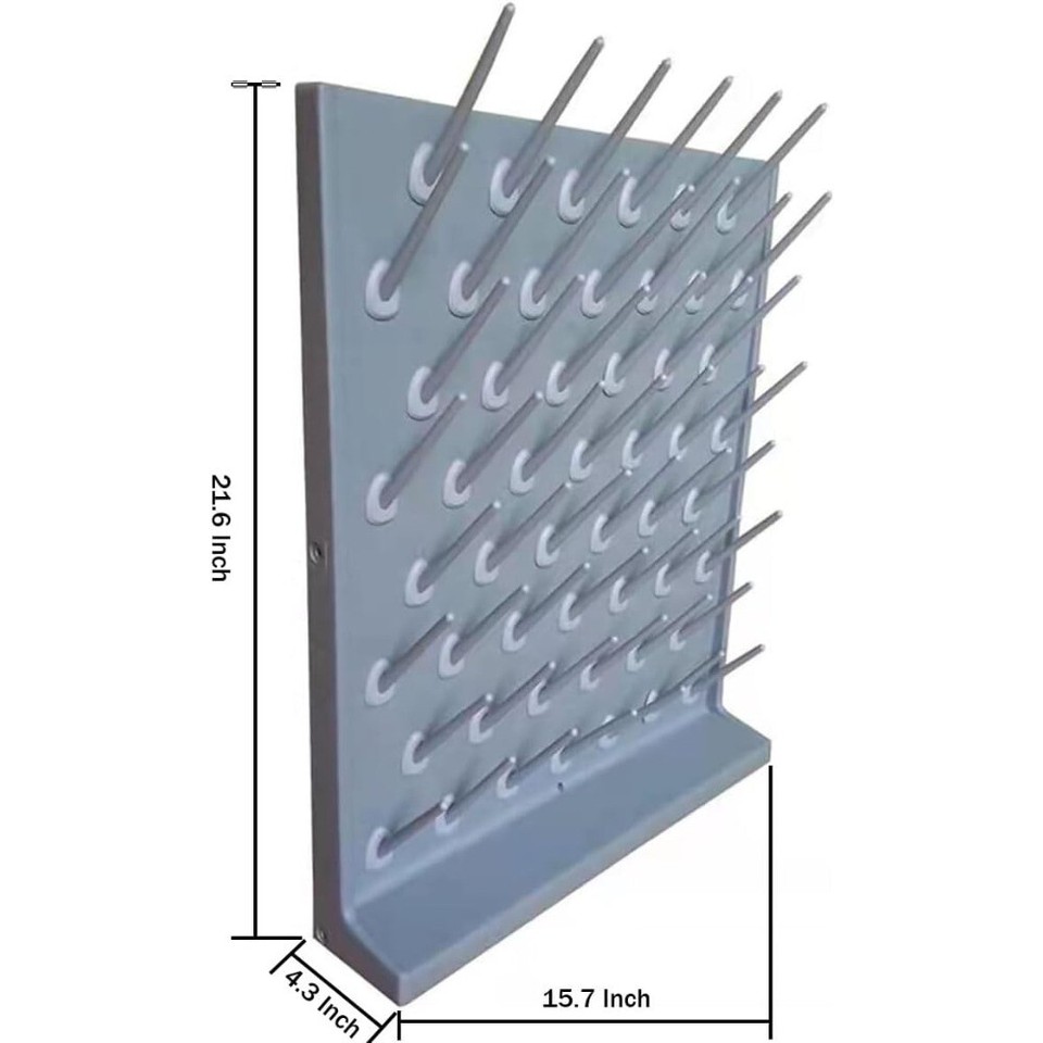 Detachable Laboratory Drying Rack 52 Legs Wall Mount Desktop Drying ...