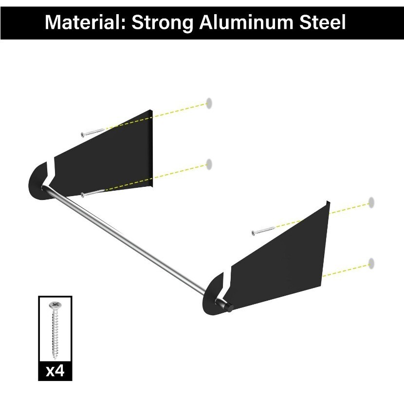 Wall/Ceiling Mount Dispenser Holder Brackets for Bubble Wrap Foam Rolls ...