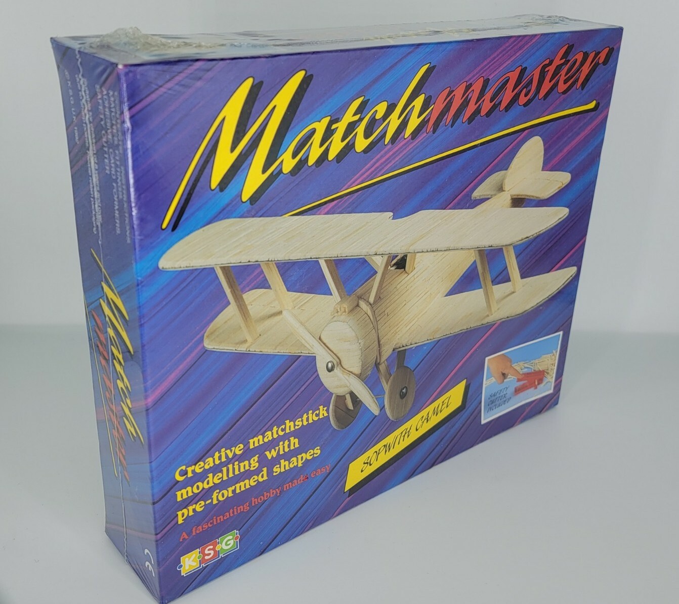 Vintage 1992 Matchmaster "Sopwith Camel" Matchstick Model Kit Plane NEW ...